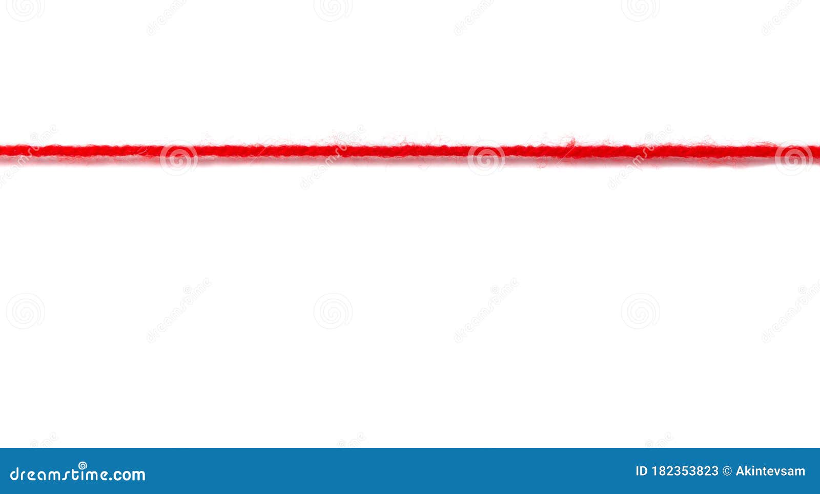 Straight Red Wool Thread on White Background Stock Image - Image of ...