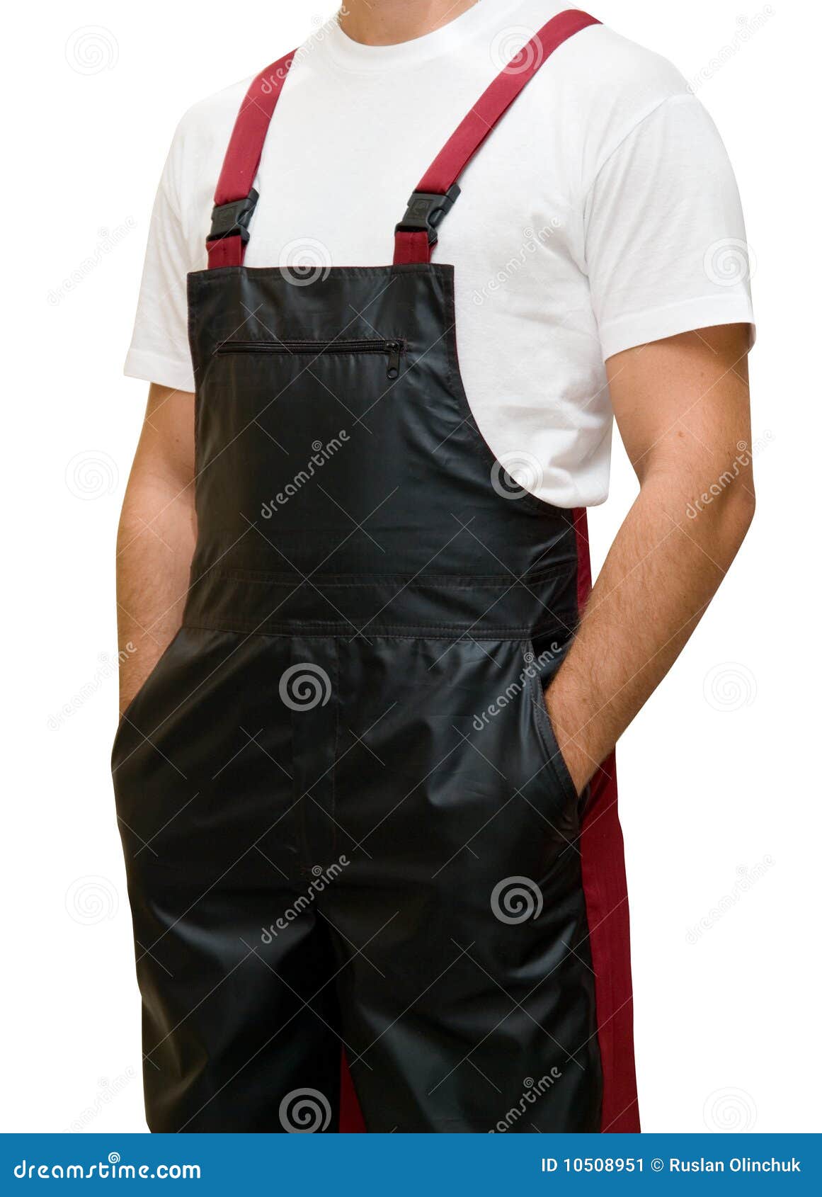 Red Work uniform stock image. Image of factory, collar - 10508951