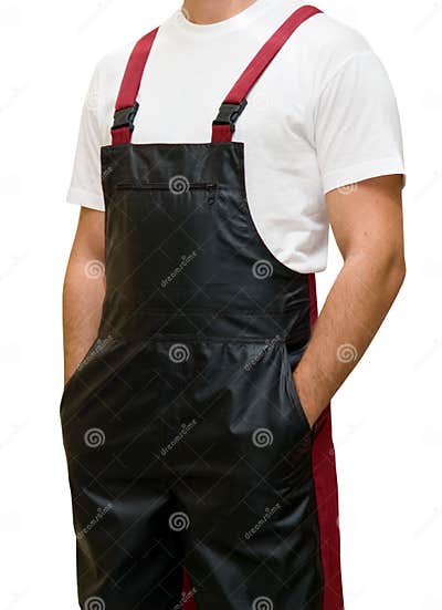 Red Work uniform stock image. Image of factory, collar - 10508951