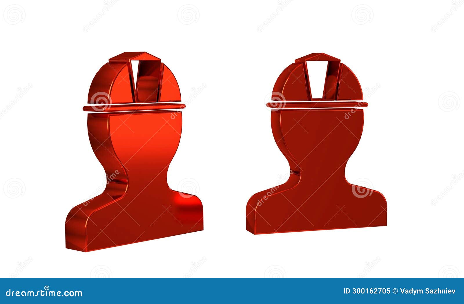 Red Worker Safety Helmet Icon Isolated on Transparent Background. Stock ...