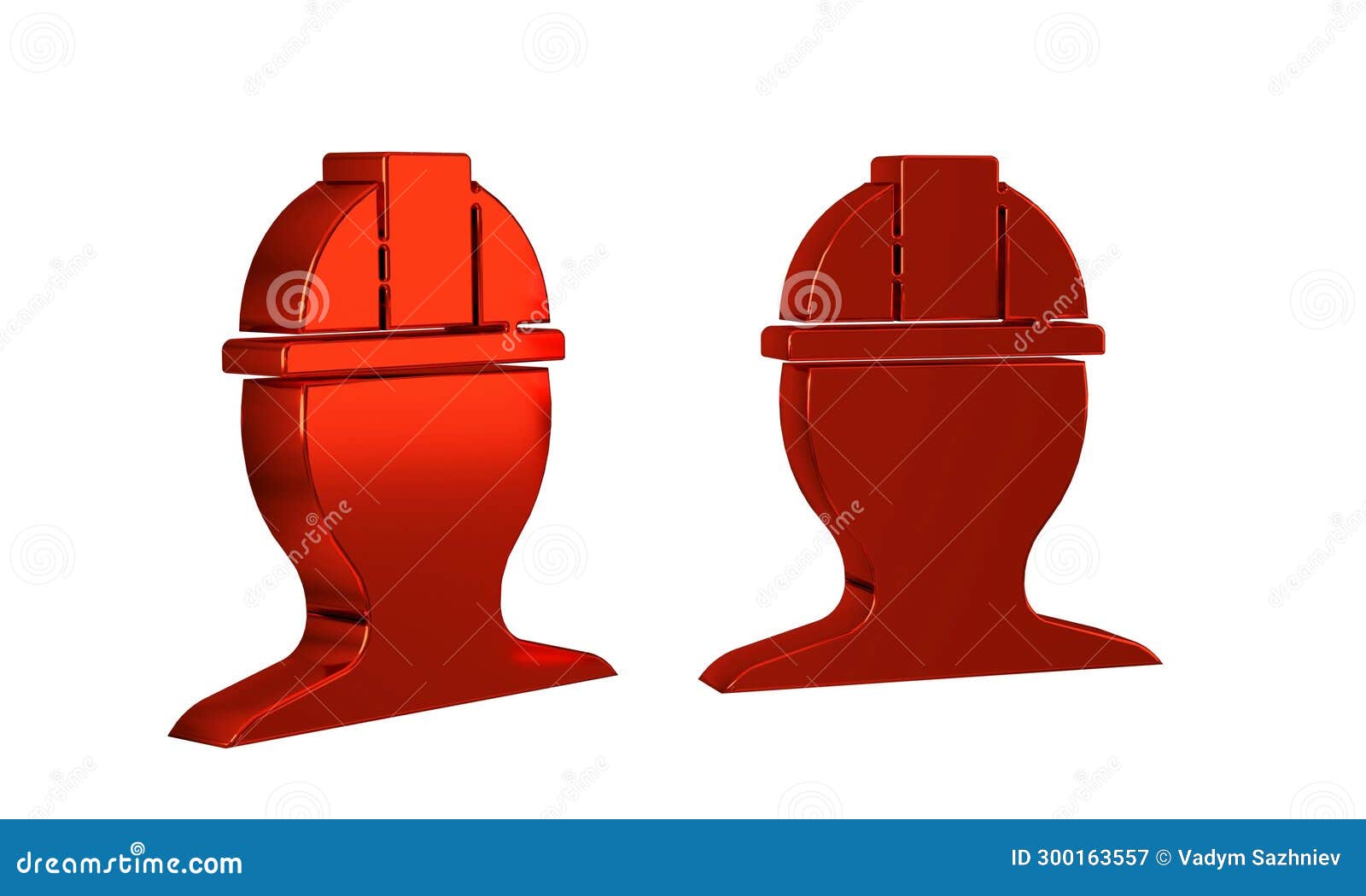 Red Worker Safety Helmet Icon Isolated on Transparent Background. Stock ...