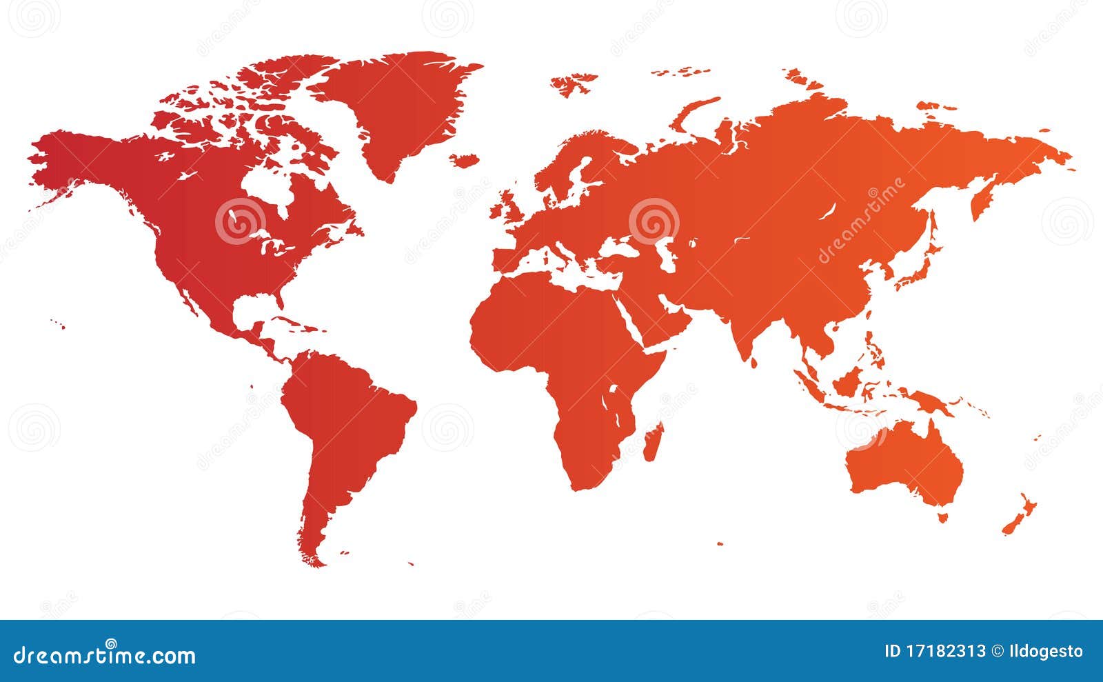 Red World map stock vector. Illustration of global, europe - 17182313