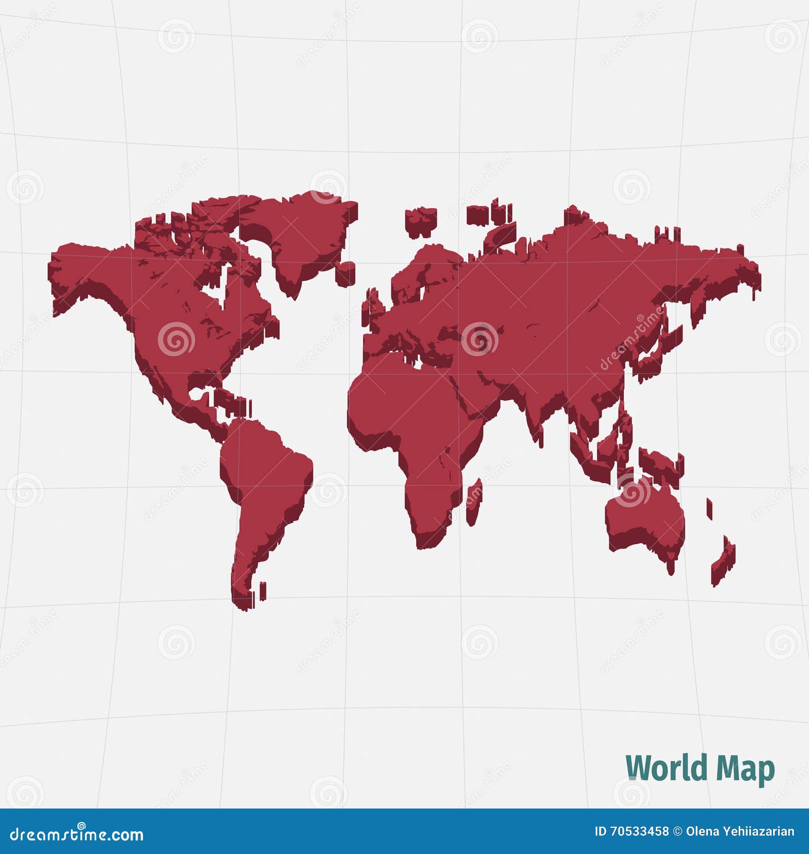 Red Map Of The World - United States Map