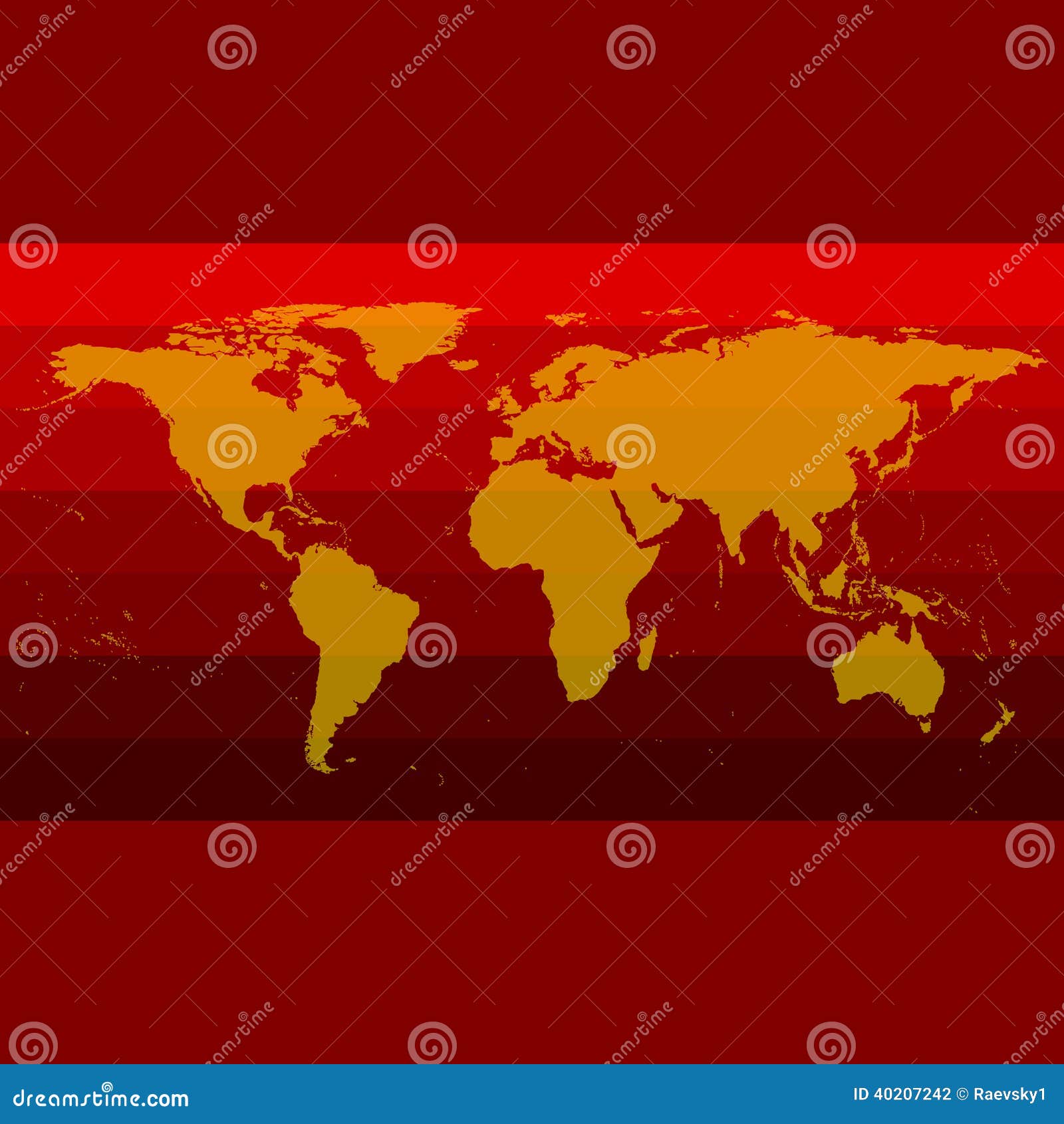Red World Map Vector stock vector. Illustration of elements - 40207242