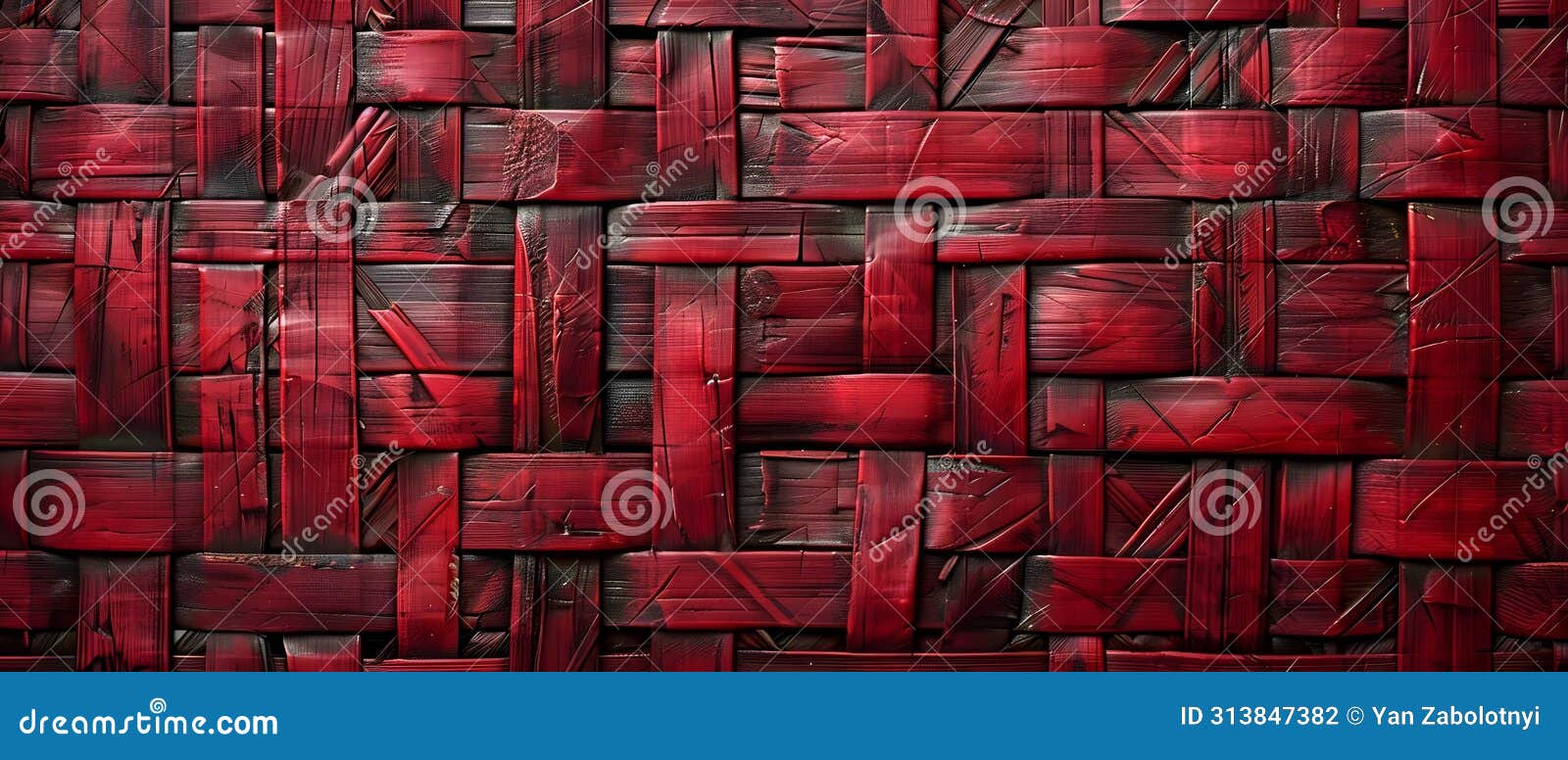 Red Woven Bamboo Texture - Rustic Minimalist Background. Concept ...