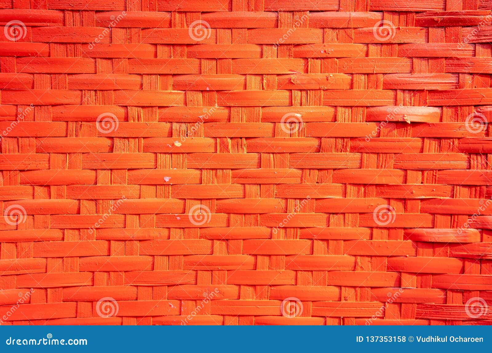 Red Woven or Weave Straw Texture Background. Basket Weave Seamless ...