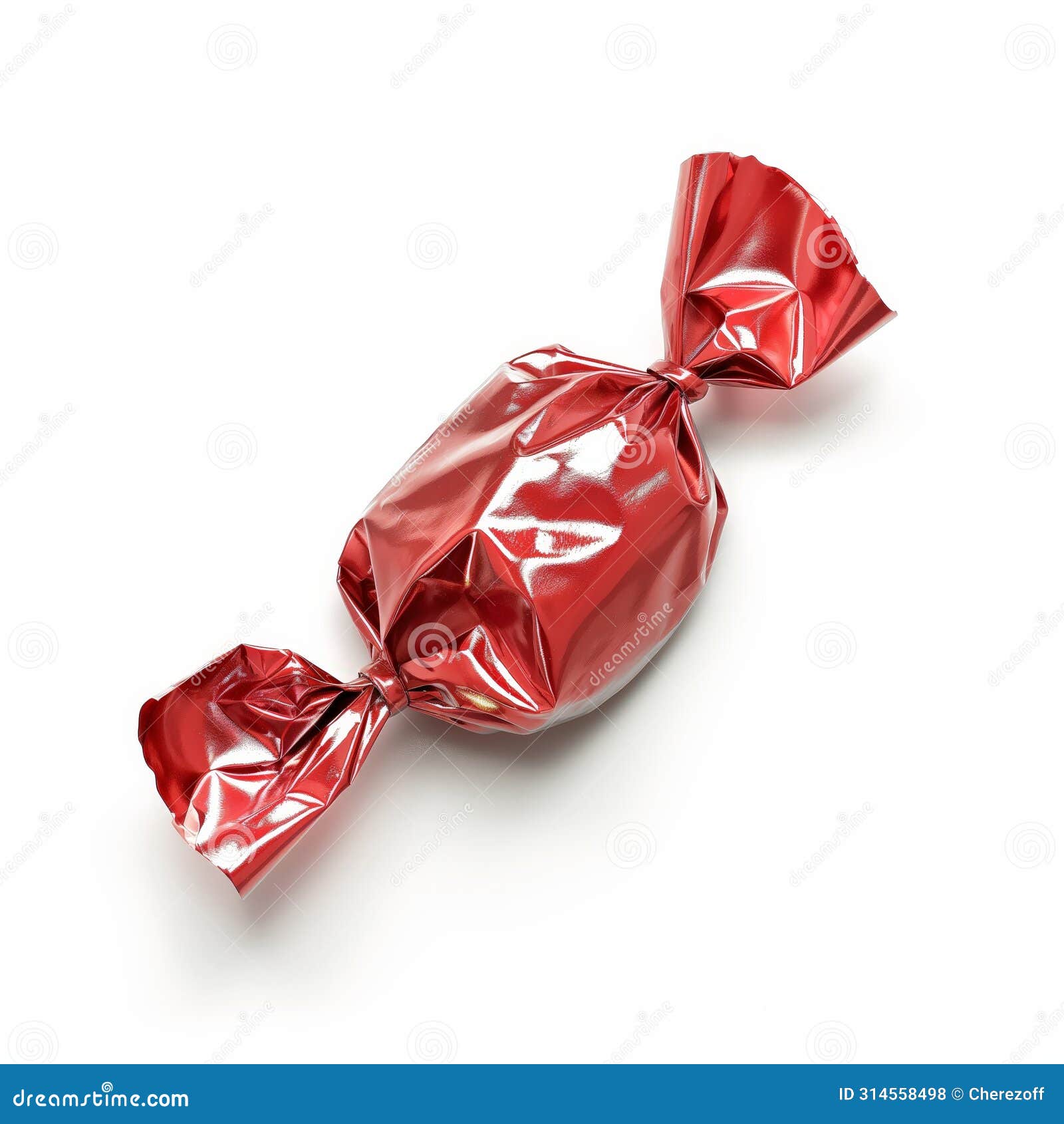 Red Wrapped Candy stock photo. Image of candy, metallic - 314558498