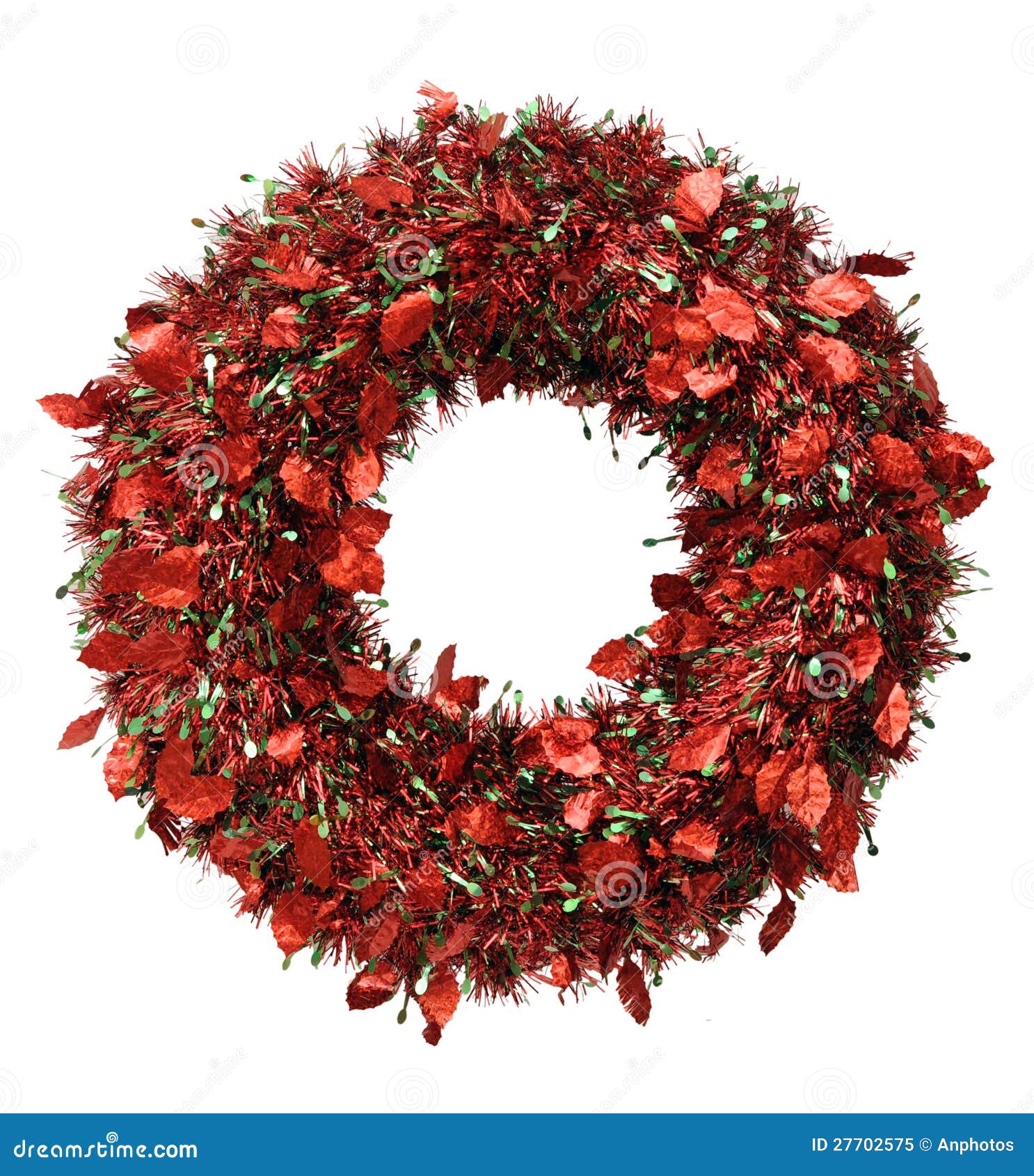Red wreath for Christmas stock illustration. Illustration of peace ...