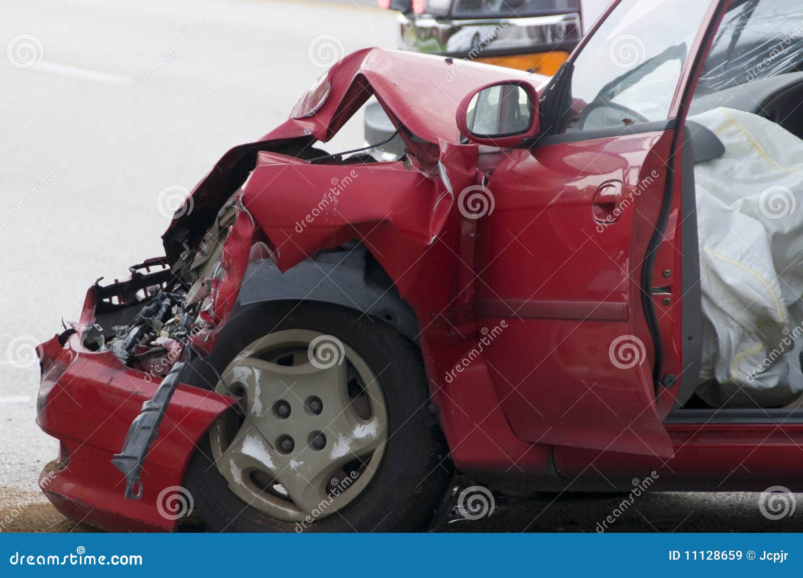 Red Wreck stock image. Image of injury, crash, road, paint - 11128659