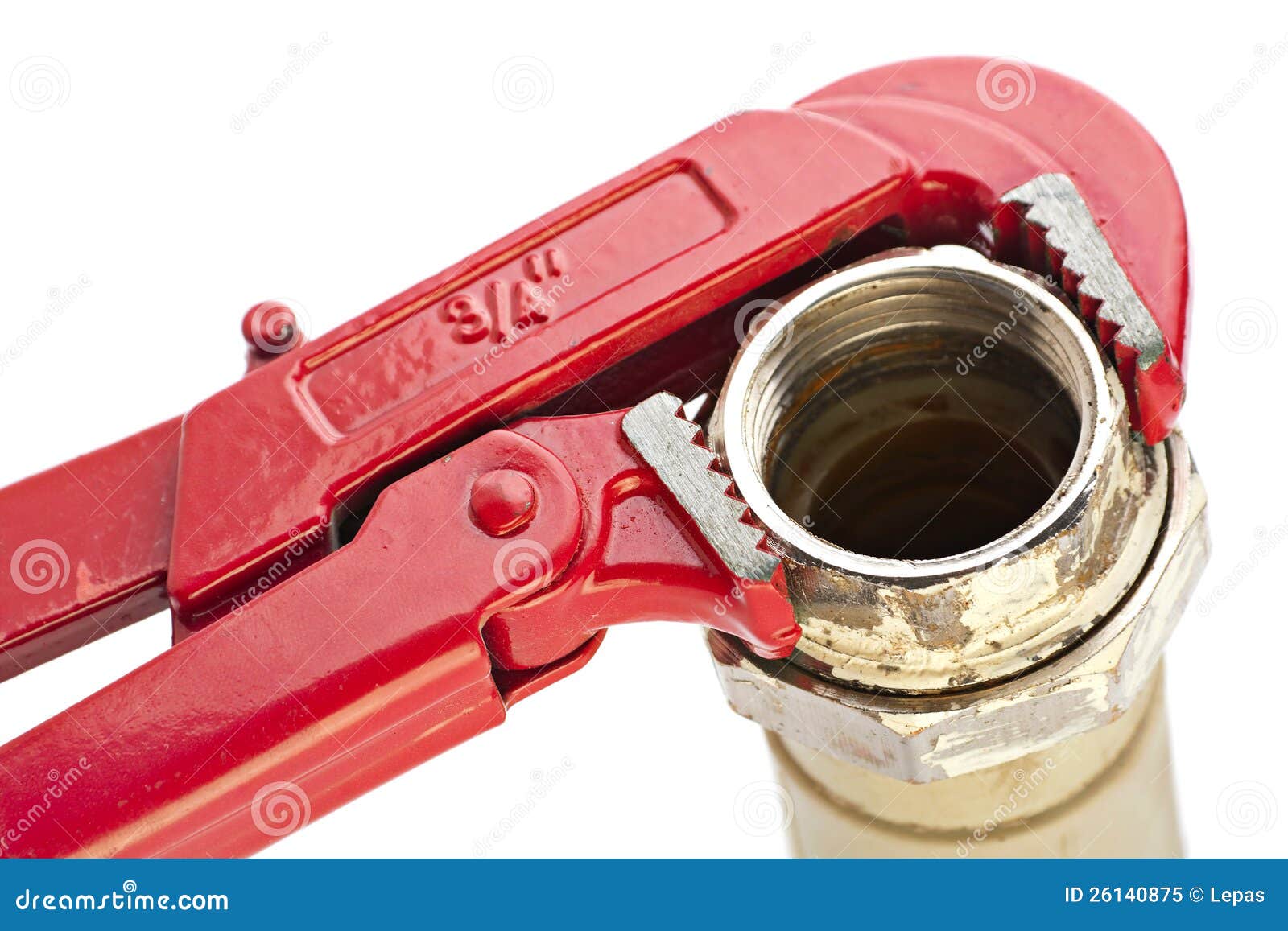Red wrench stock image. Image of wrench, tool, adjustable - 26140875