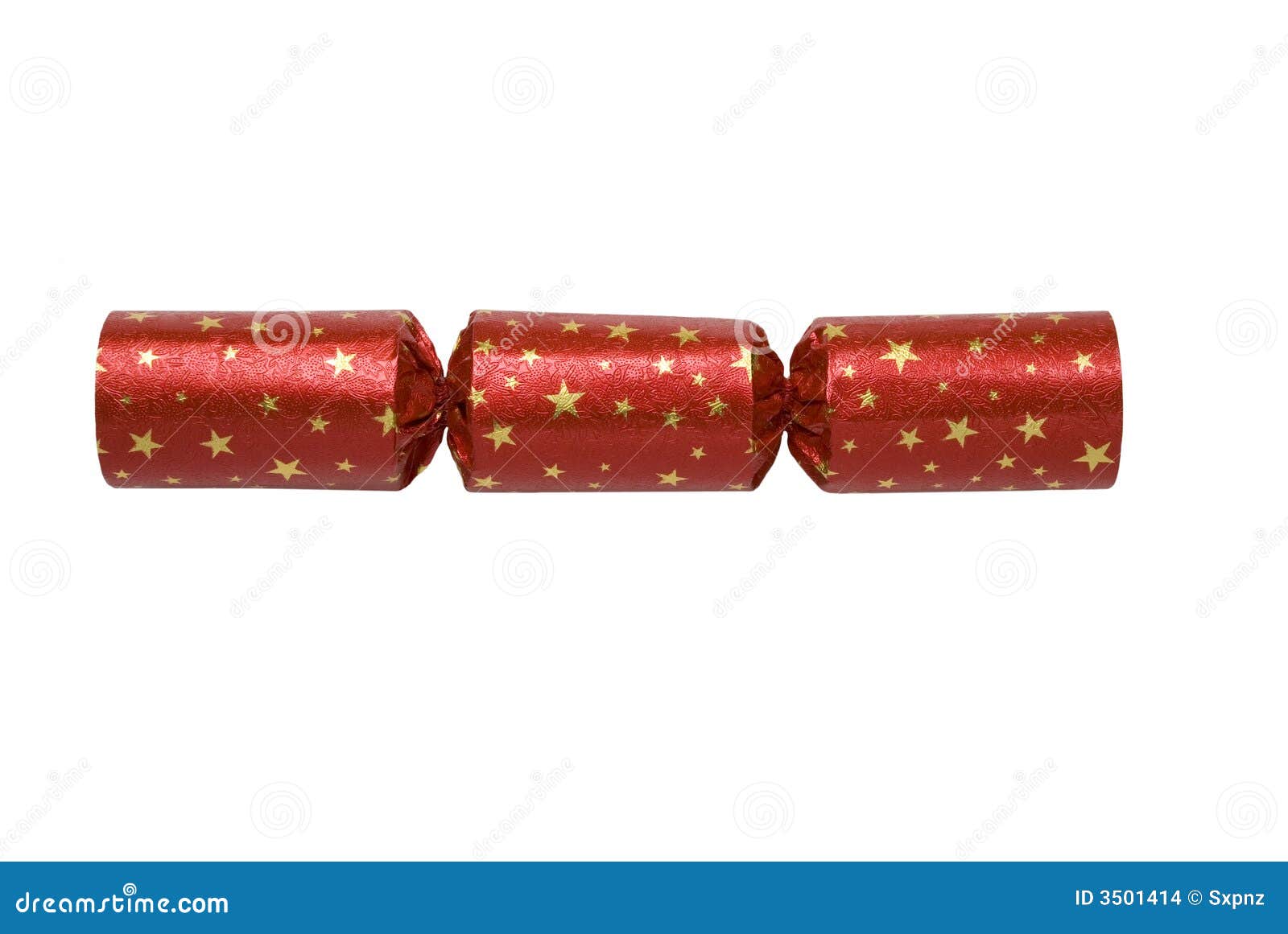 Red Xmas Cracker stock photo. Image of xmas, festive, season - 3501414
