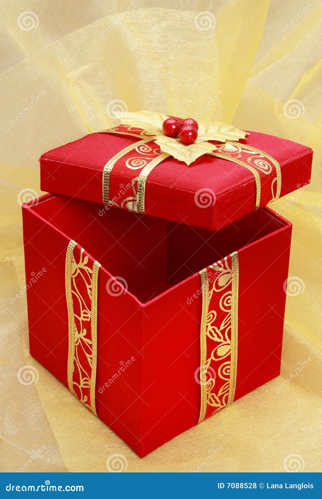 Red xmas present box stock photo. Image of celebration - 7088528