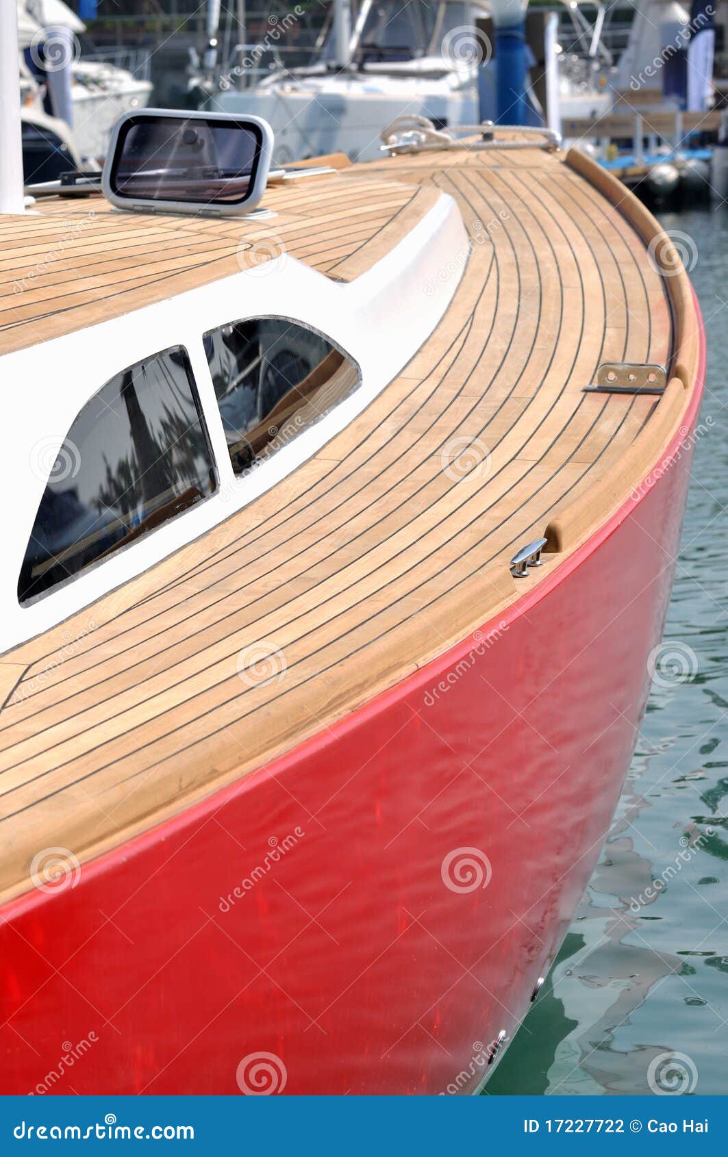 Red yacht stop in harbor stock photo. Image of rope, entertainment ...