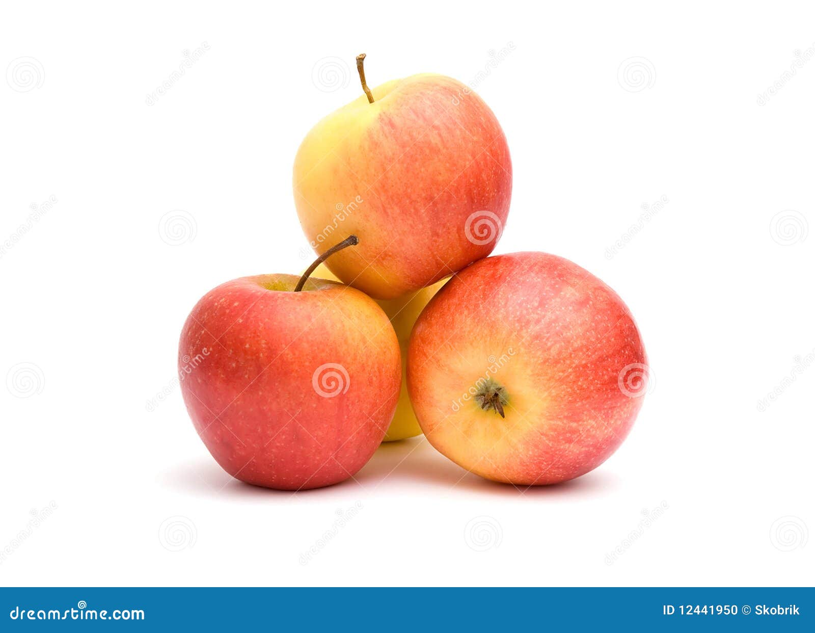Red-yellow apples stock photo. Image of nature, food - 12441950