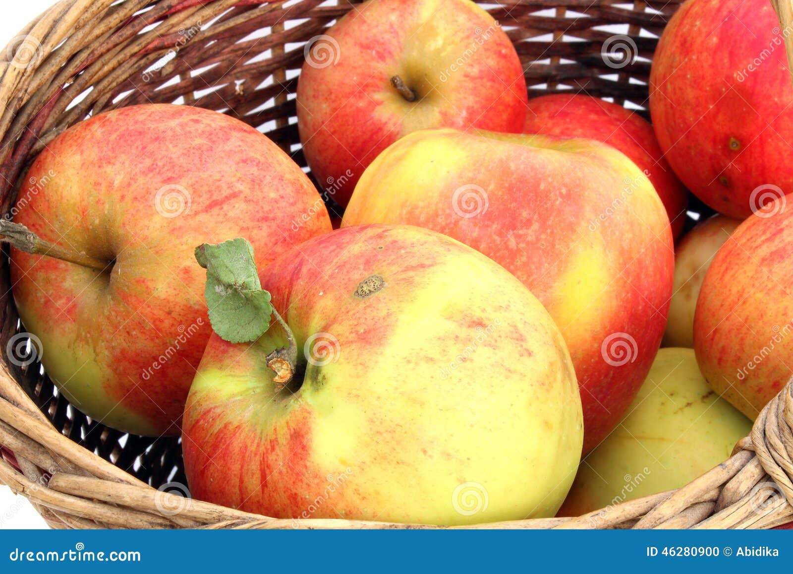 Red and yellow apples stock photo. Image of healthy, organic - 46280900