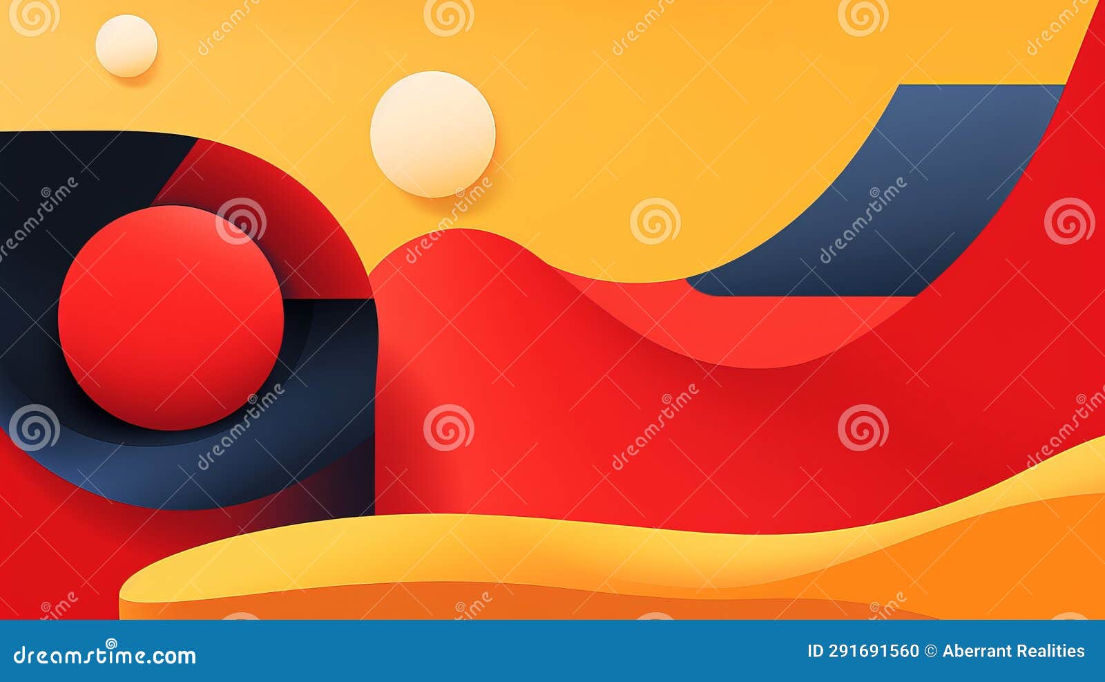 A Red Yellow and Blue Abstract Background Stock Illustration ...