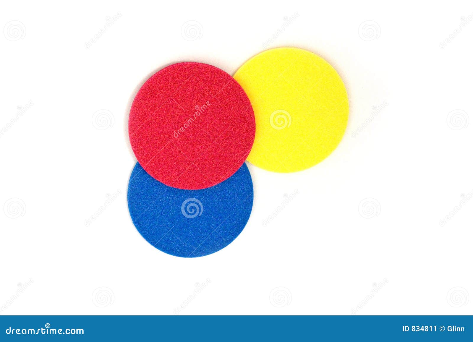 Red, Yellow & Blue Circles Stock Image - Image of circle, primary: 834811