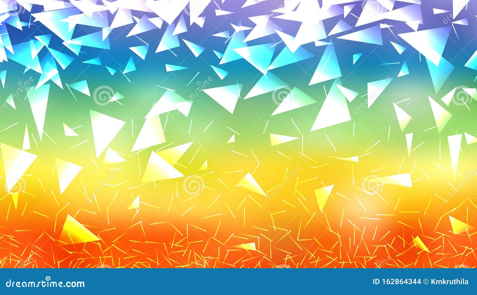 Red Yellow and Blue Triangle Background Stock Vector - Illustration of ...