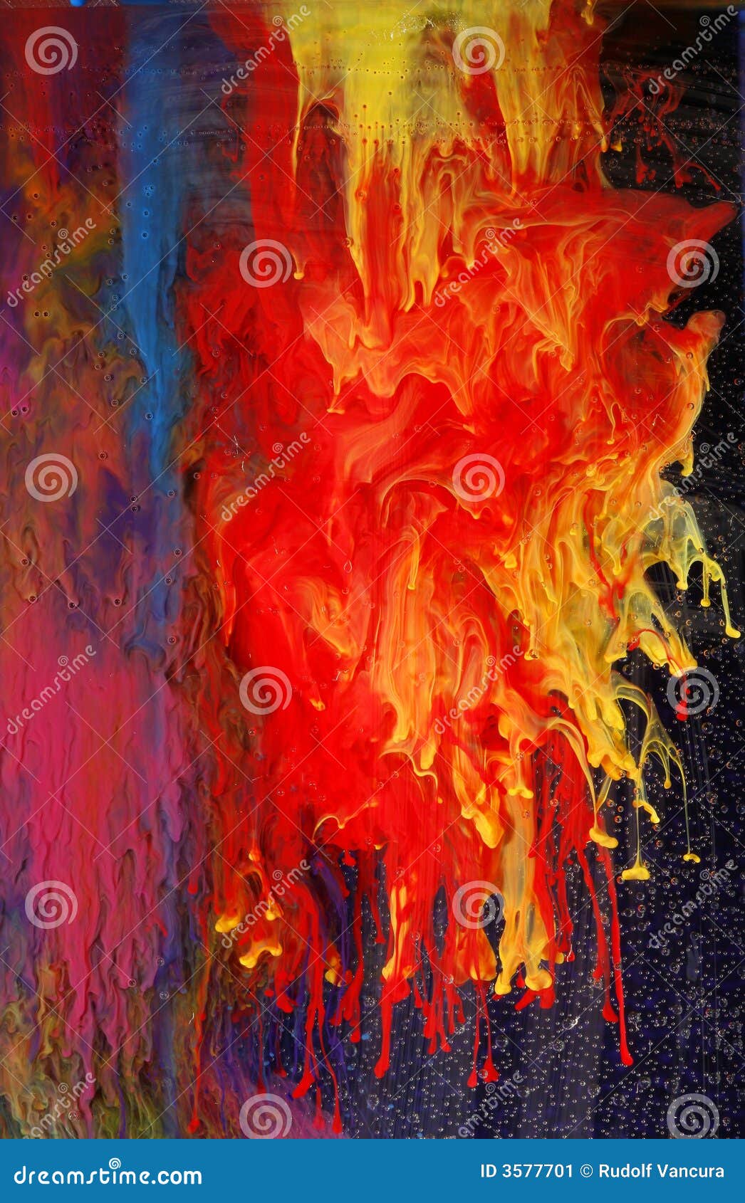 Red yellow blue turmoil stock image. Image of explode - 3577701