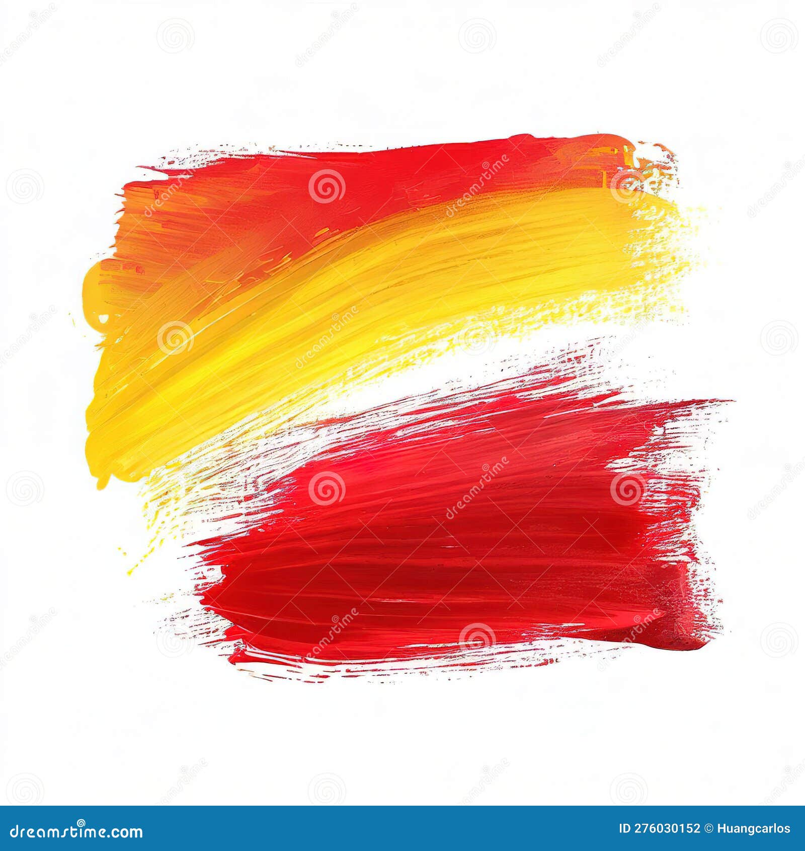 Red and Yellow Brush Stroke and Texture. Grunge Vector Abstract Hand ...