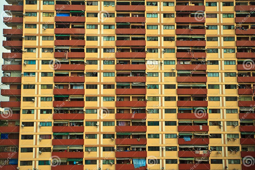 Red and Yellow building stock photo. Image of exterior - 13009266