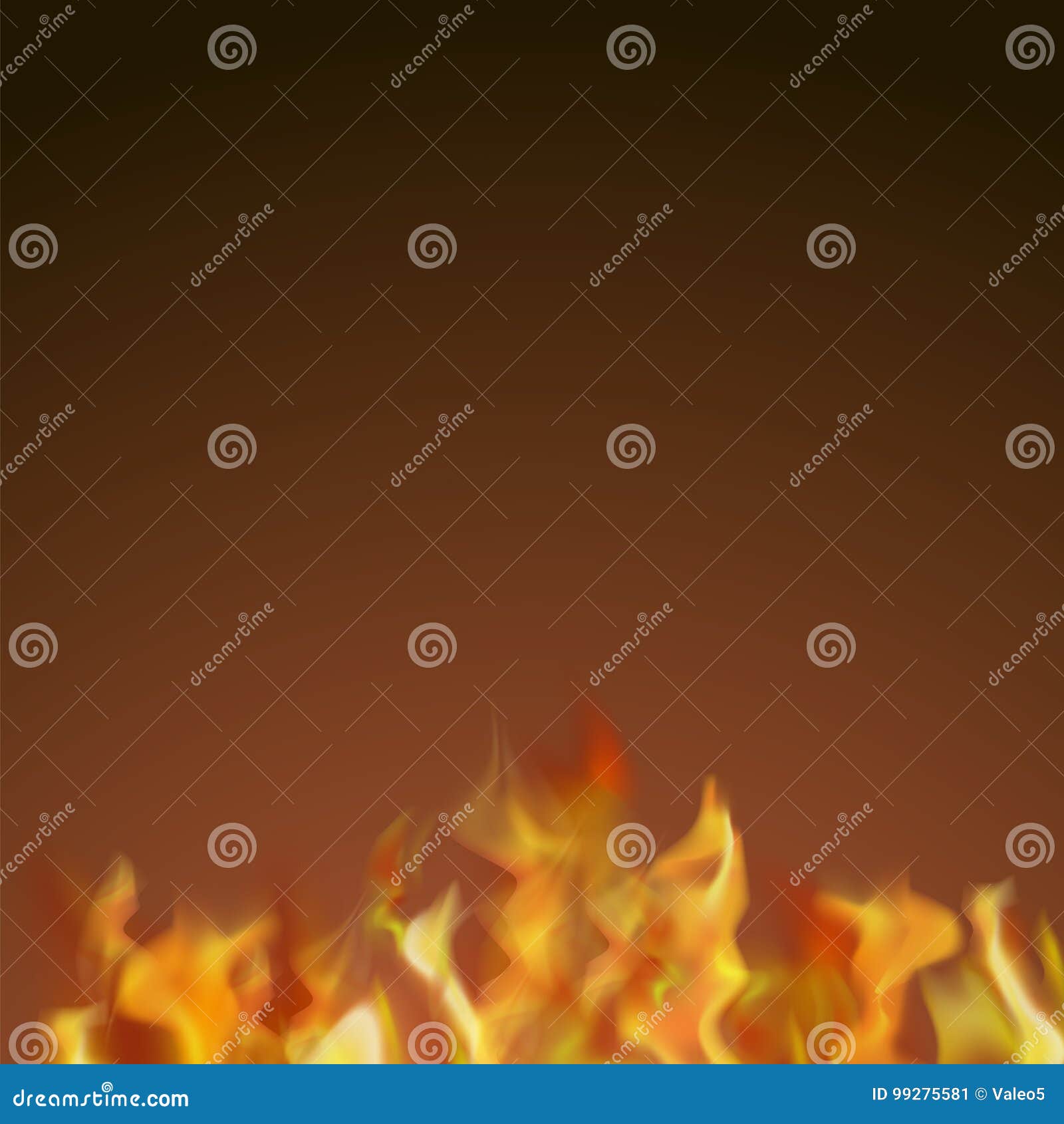Red and Yellow Burning Fire Stock Vector - Illustration of heat, border ...