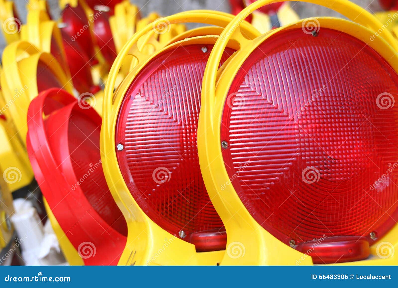 Red and Yellow Caution Signs, Germany. Stock Photo - Image of cologne ...