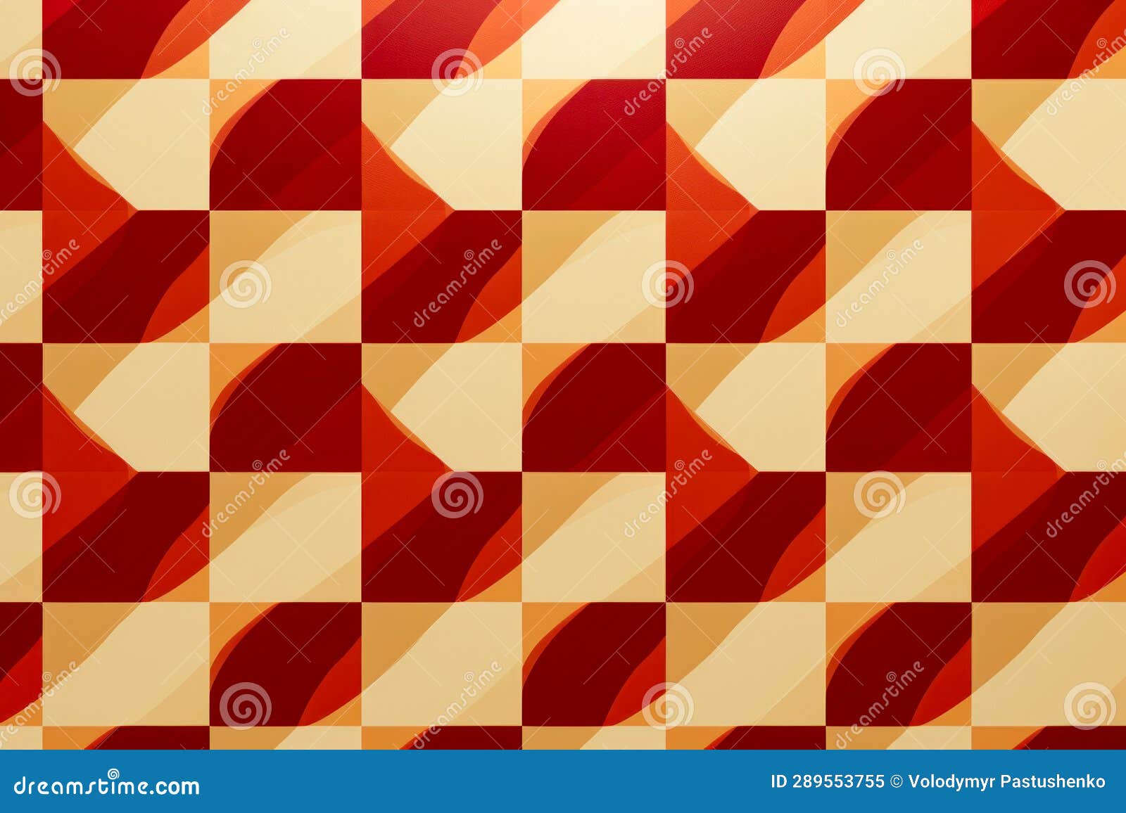 Red and Yellow Checkered Pattern with White Background. Generative AI ...