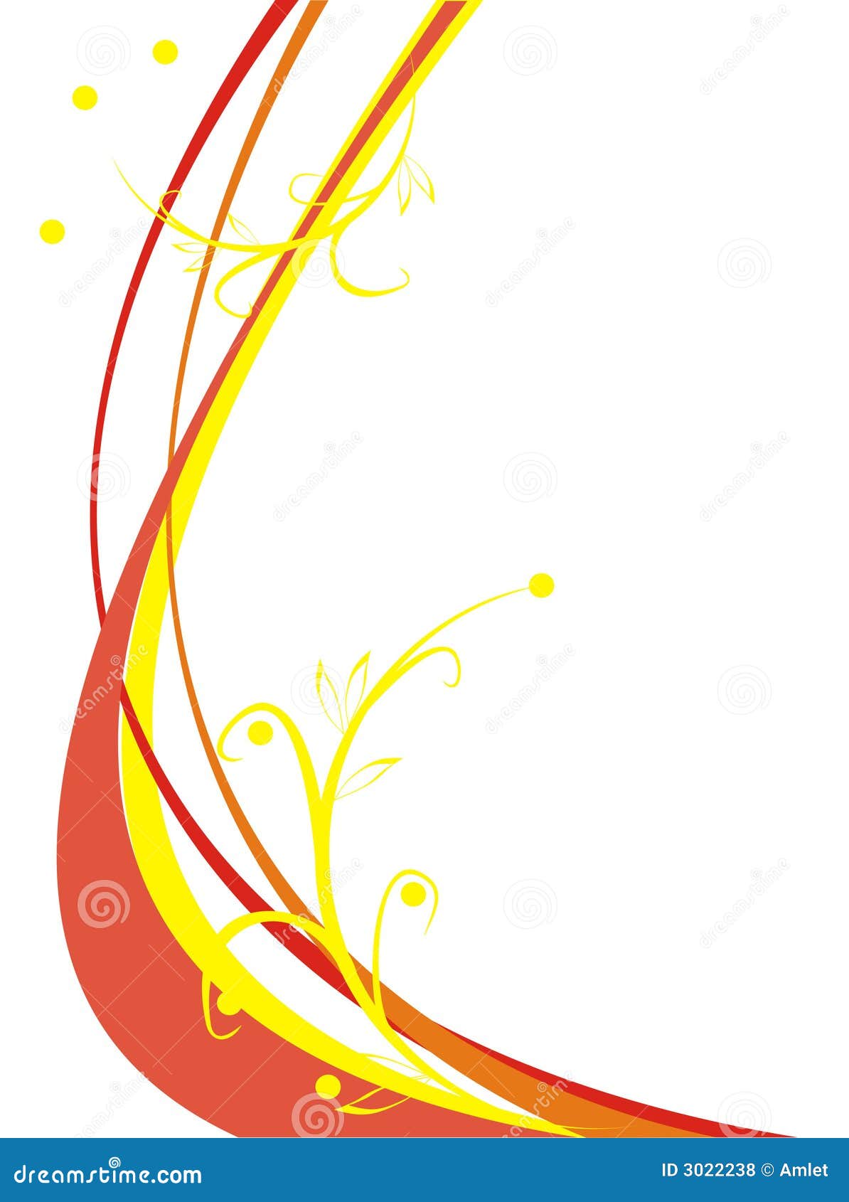 Red and Yellow Curve Strips Stock Vector - Illustration of color ...
