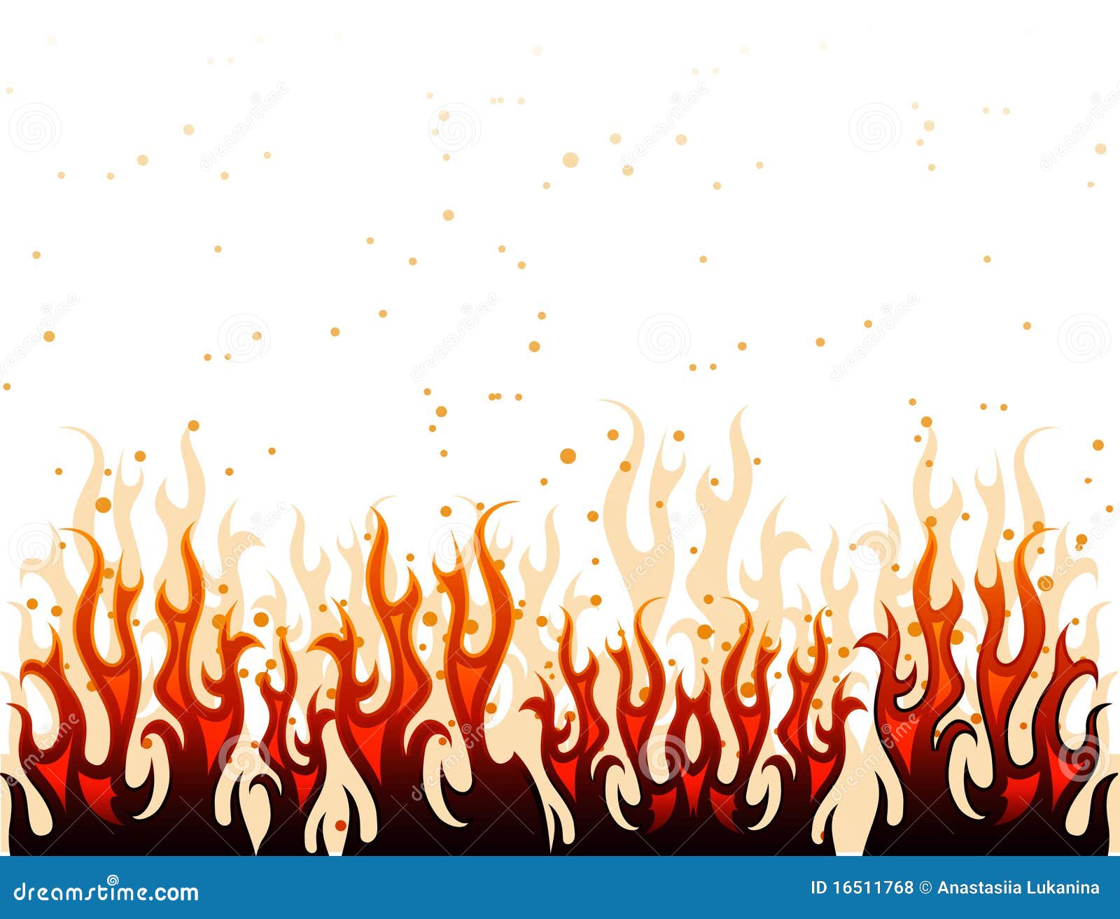 Red and yellow fire stock vector. Illustration of energy - 16511768