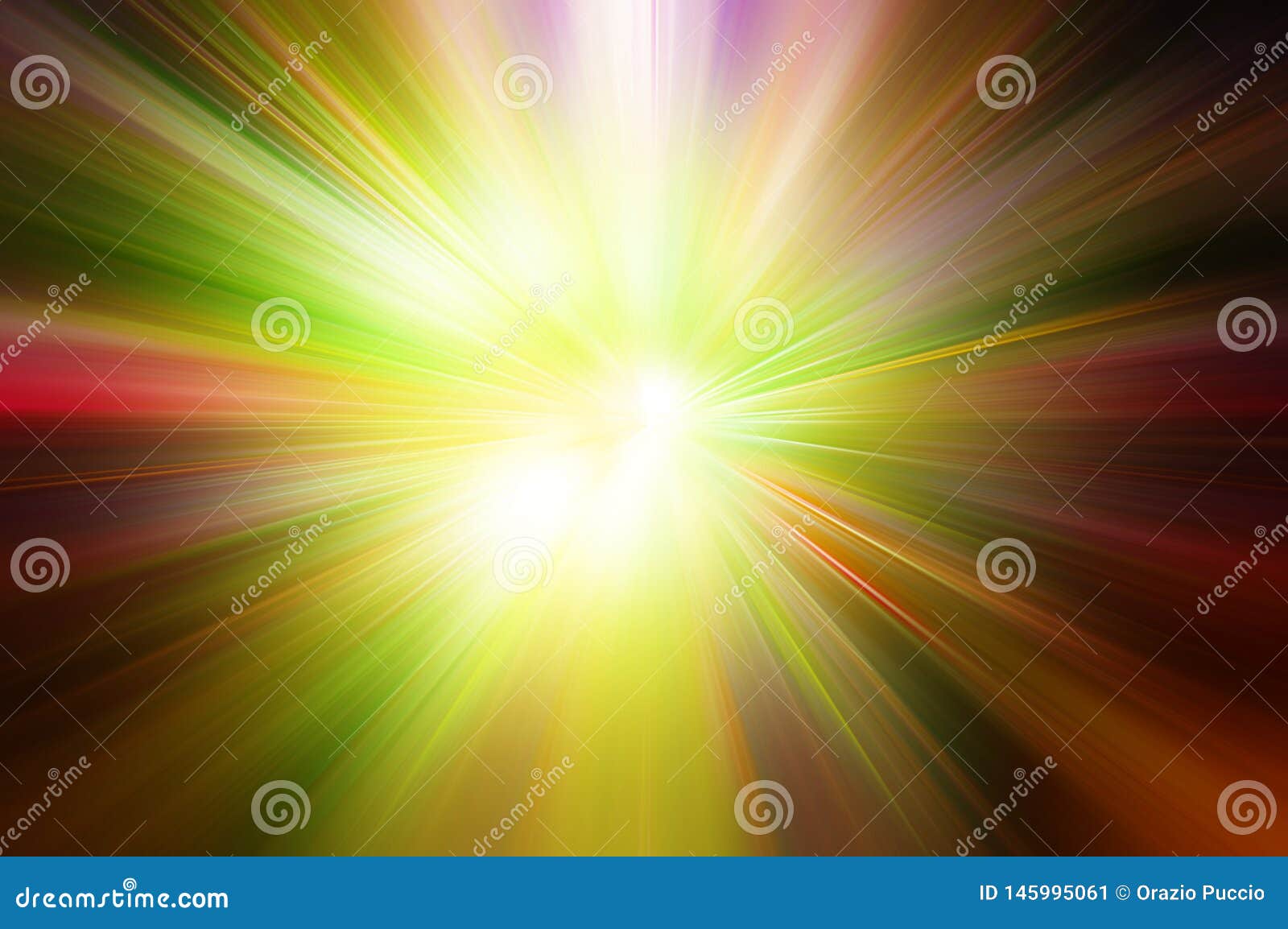 Explosion of colored light stock illustration. Illustration of abstract ...