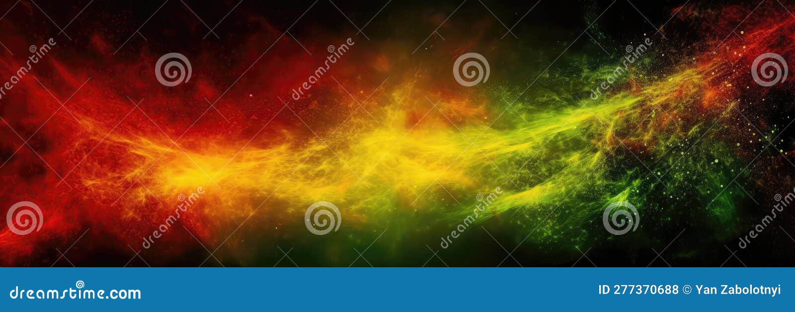 Red Yellow Green Space , Panoramic Background. Generative AI Stock ...
