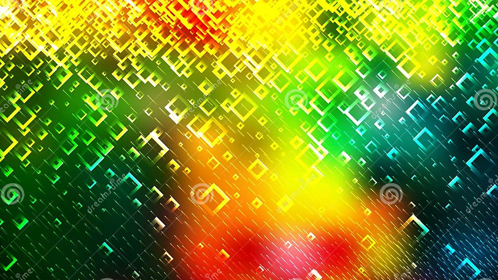 Red Yellow and Green Square Modern Background Vector Image Stock Vector ...