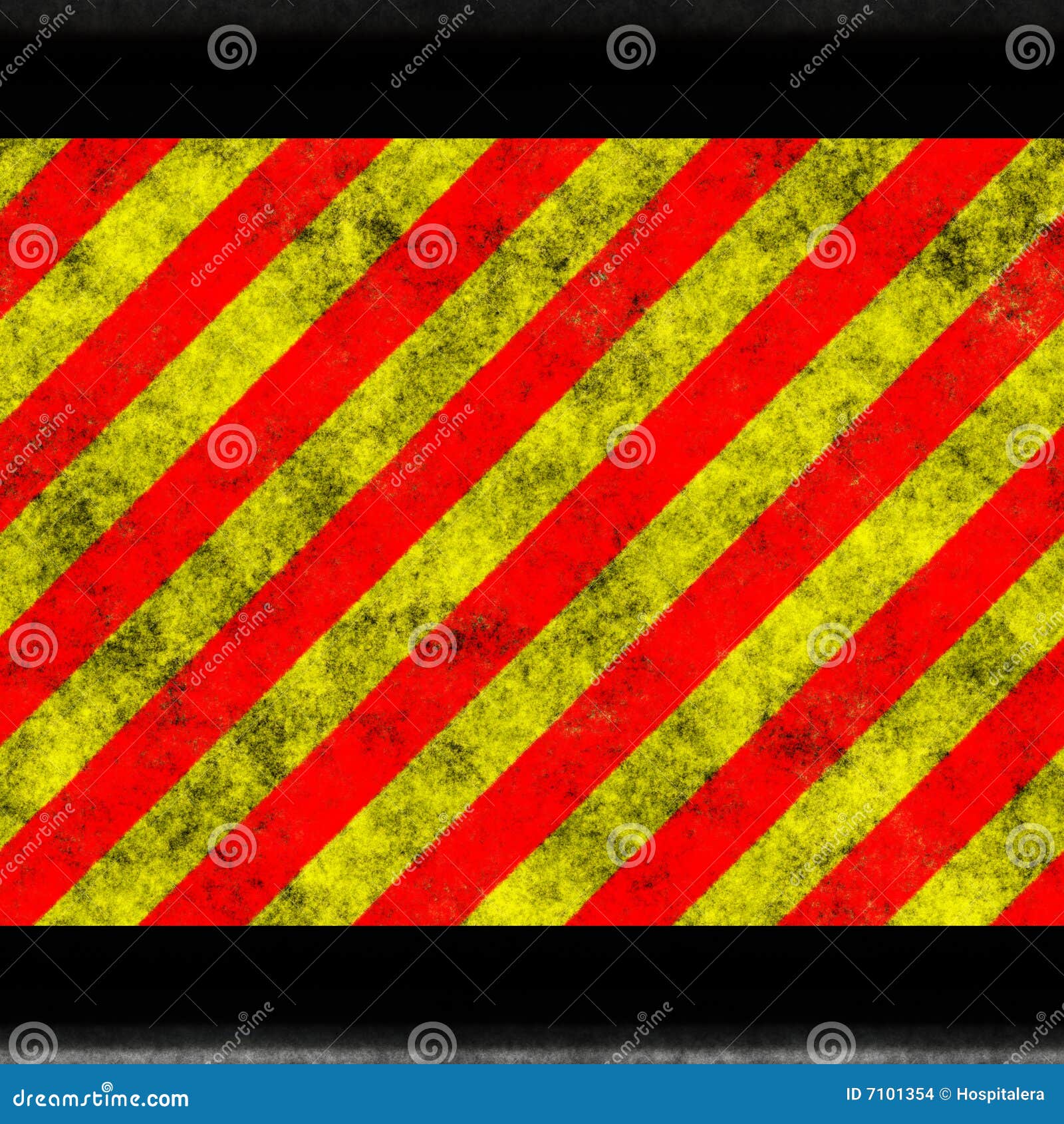 Red Yellow Hazard with Frame Stock Illustration - Illustration of ...