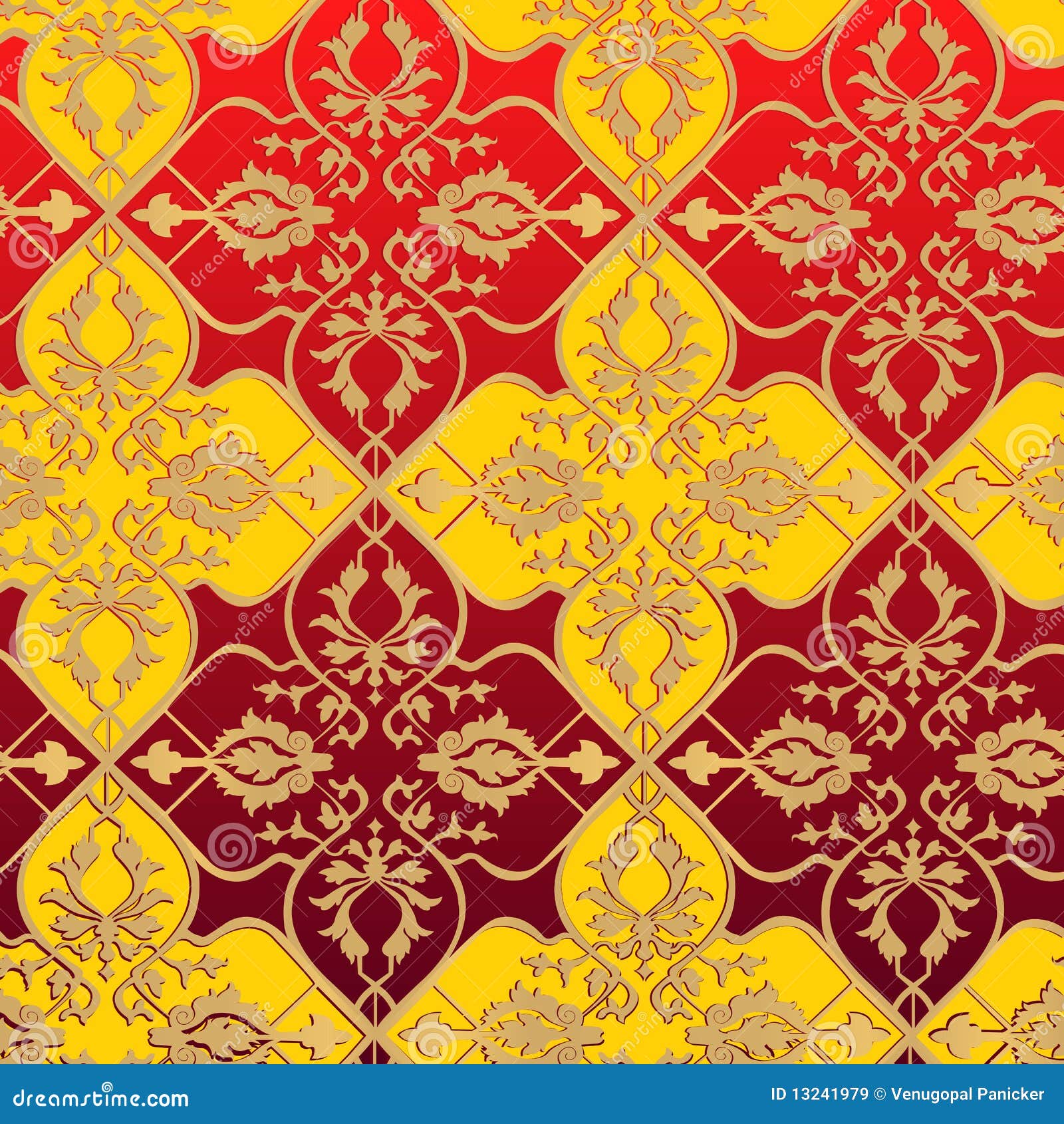 Red And Yellow Pattern Royalty Free Stock Images - Image: 13241979