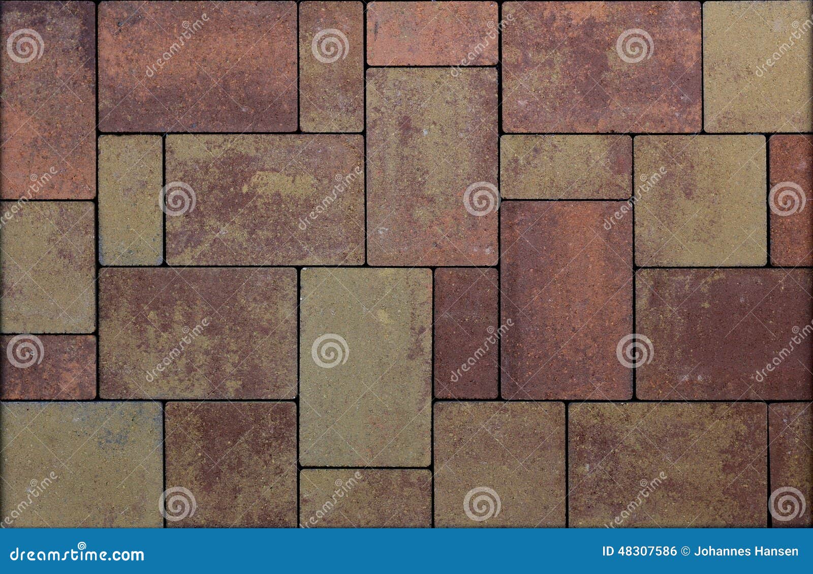 Red and Yellow Pavement stock photo. Image of macro, footpath - 48307586