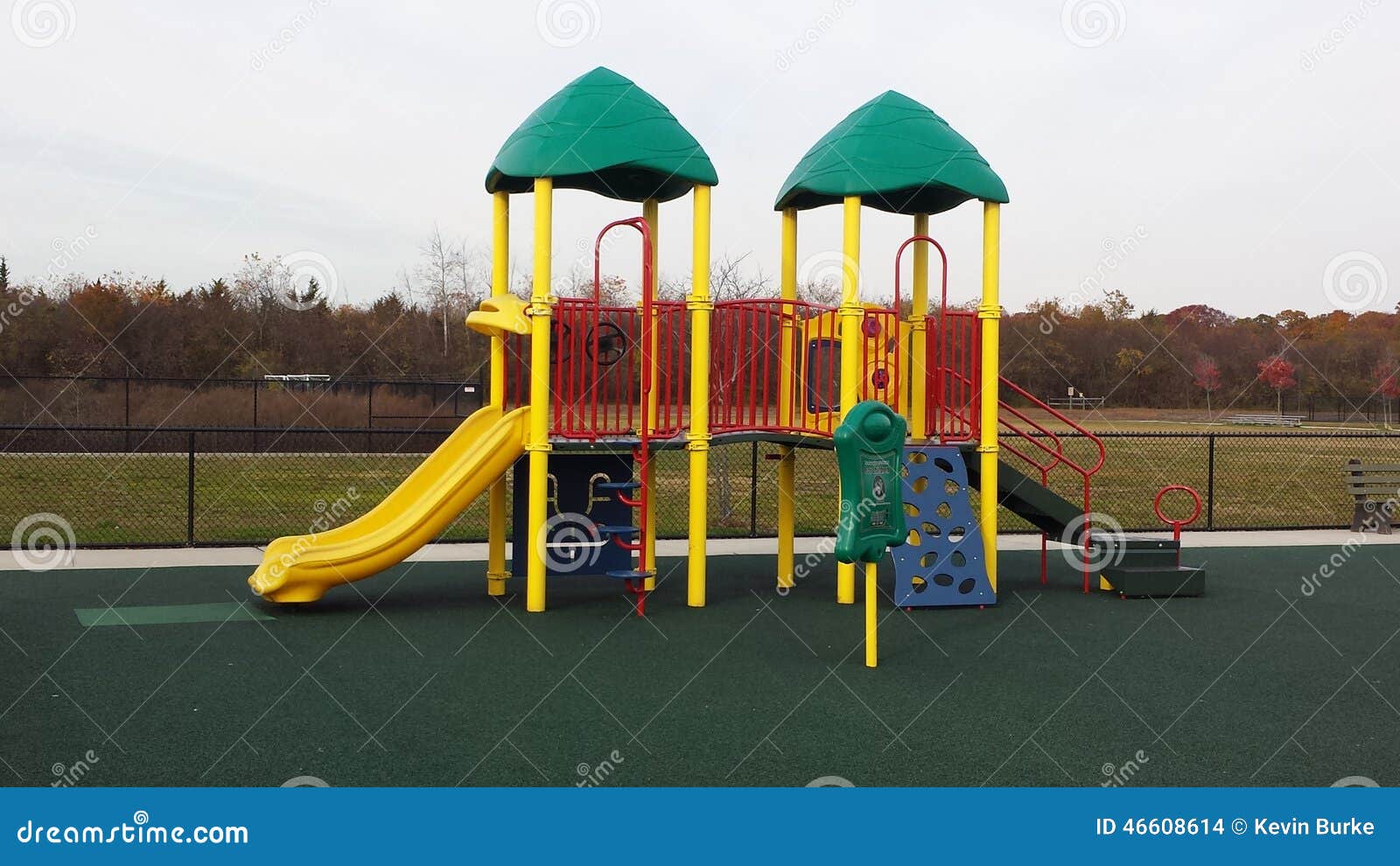 Red and yellow playground stock photo. Image of childhood - 46608614