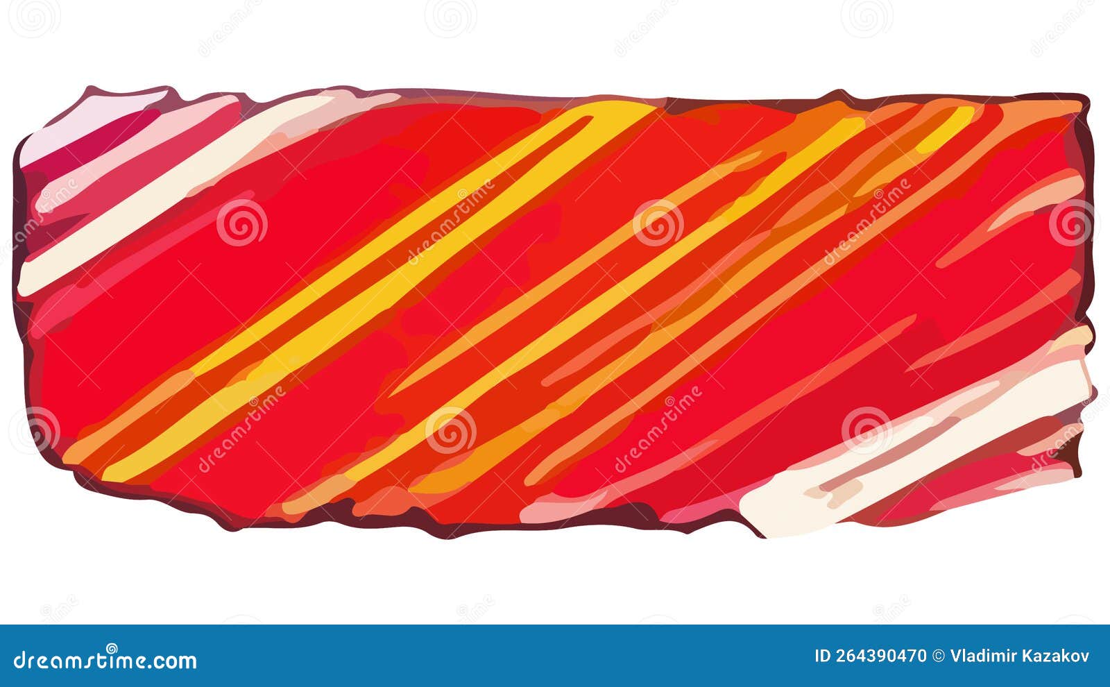 Red Yellow Rectangular Shape with Diagonal Brush Strokes in Grunge ...