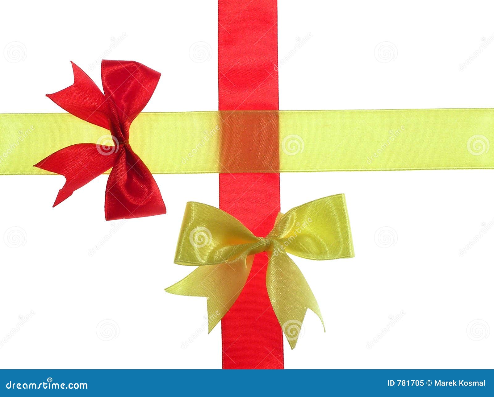 Red and yellow ribbon stock image. Image of packing, gifts - 781705