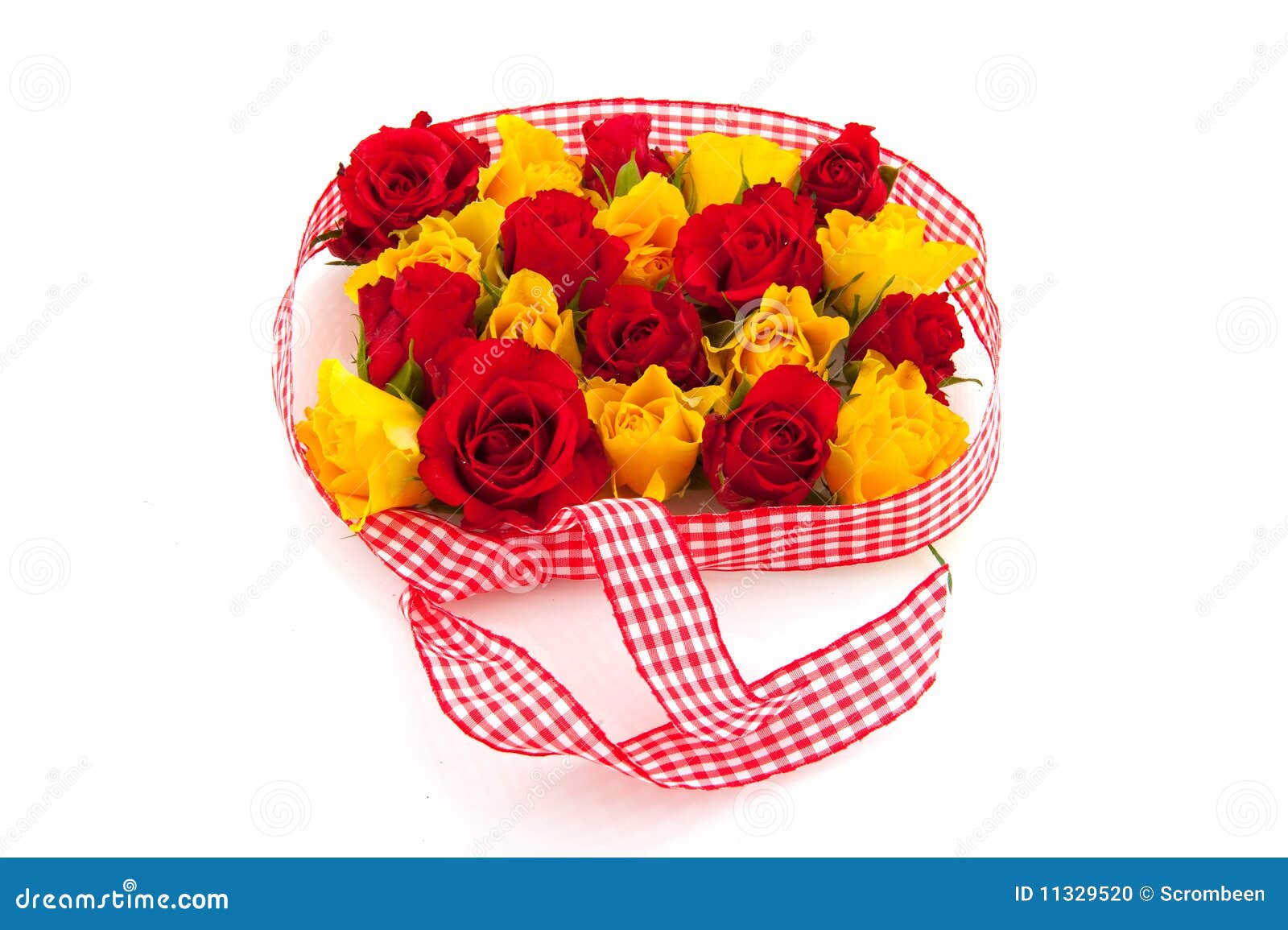 Red and yellow roses stock photo. Image of cheerful, arrangement - 11329520
