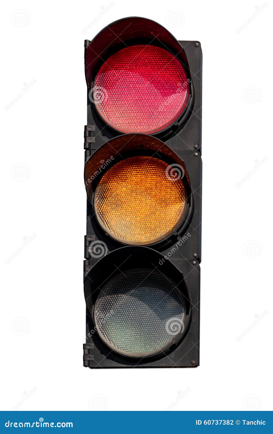 Red and the Yellow Signal of the Traffic Light Stock Photo - Image of ...