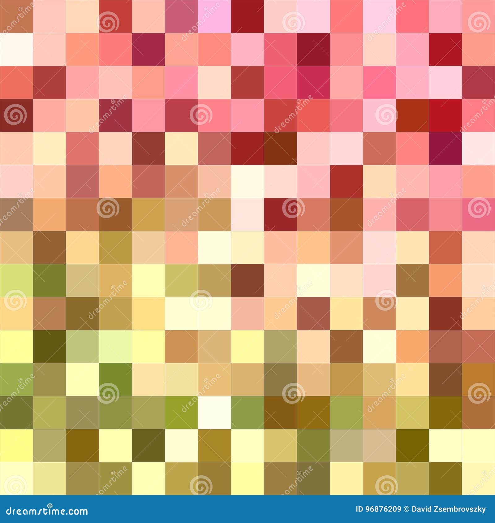 Red and Yellow Square Mosaic Background Stock Vector - Illustration of ...