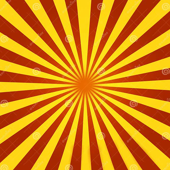 Red and Yellow Sunburst stock illustration. Illustration of light - 9695403