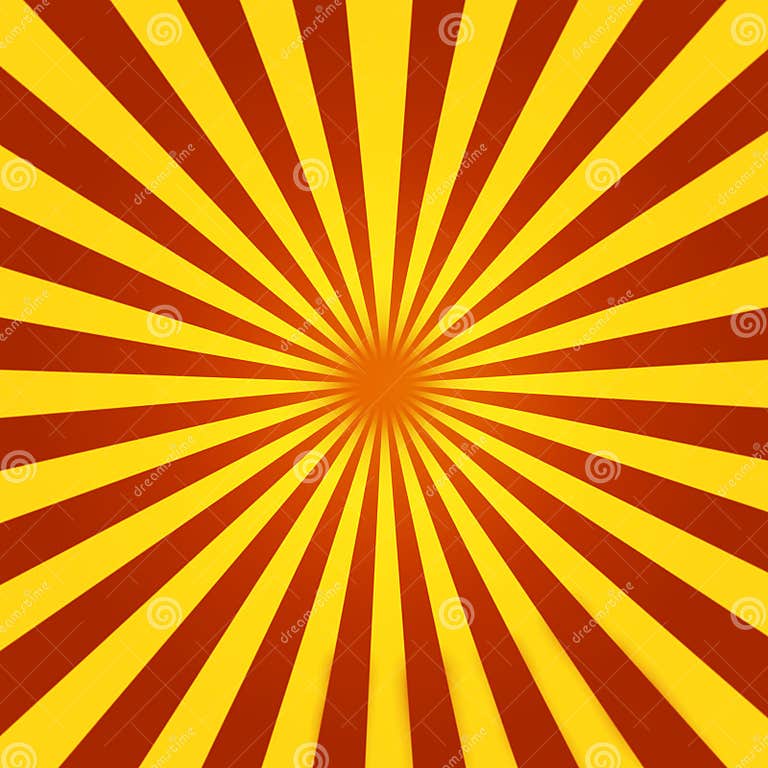 Red and Yellow Sunburst stock illustration. Illustration of light - 9695403