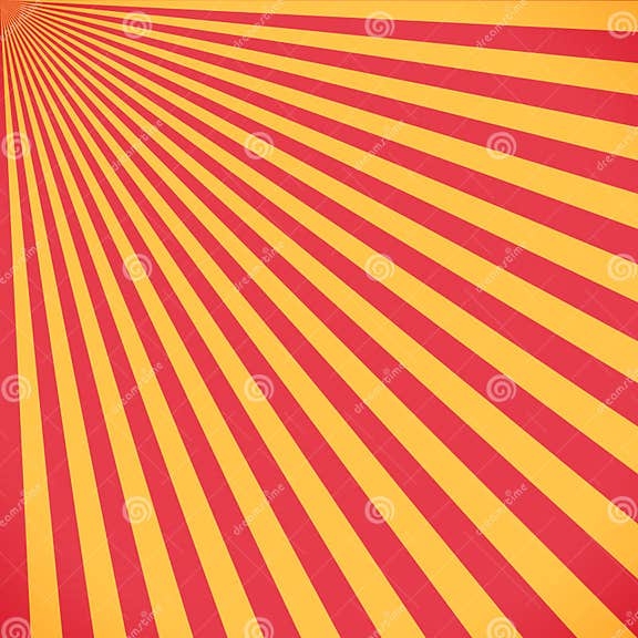 Red and Yellow Sunburst Circle Stock Illustration - Illustration of ...