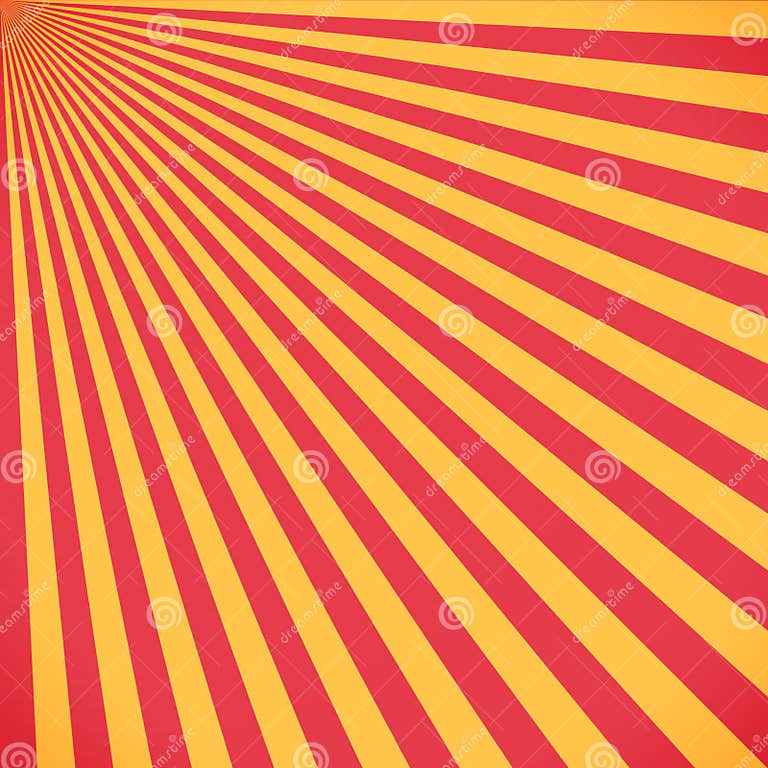 Red and Yellow Sunburst Circle Stock Illustration - Illustration of ...