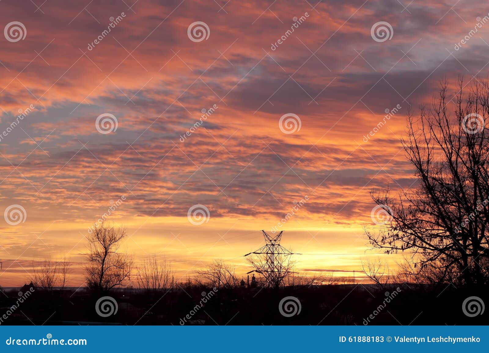 Red and yellow sunset stock image. Image of energy, beautiful - 61888183