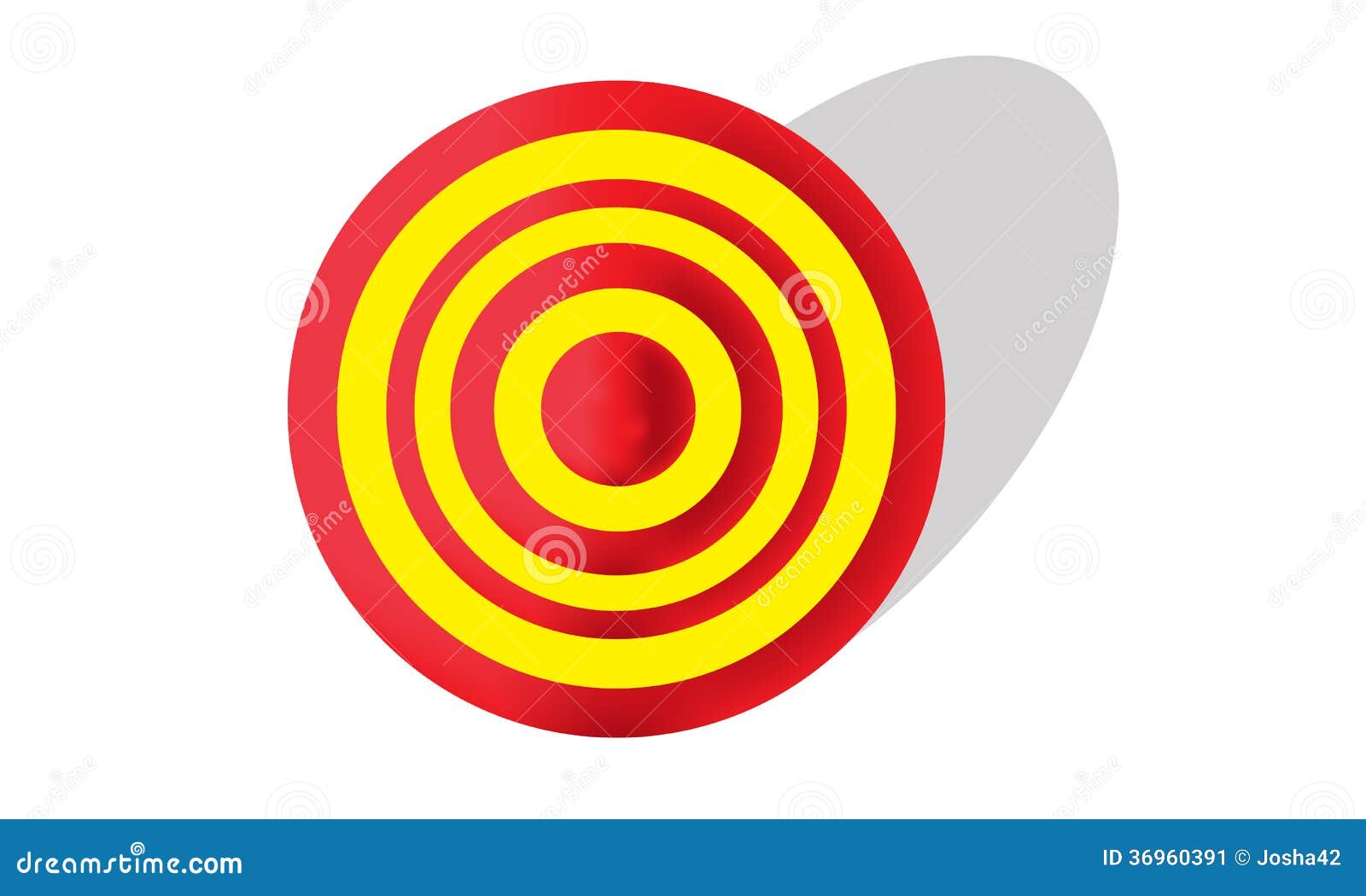 Red and Yellow Target stock illustration. Illustration of sports - 36960391