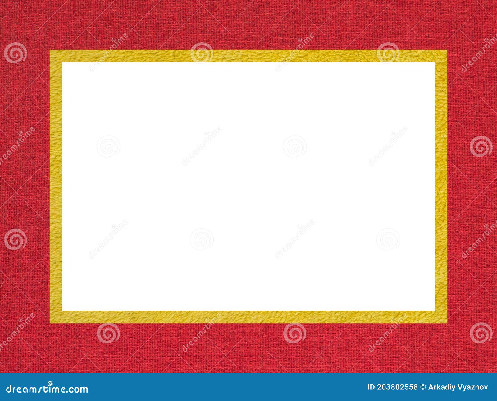 Red-yellow Texture of a Decorative Rectangular Frame Stock Illustration ...