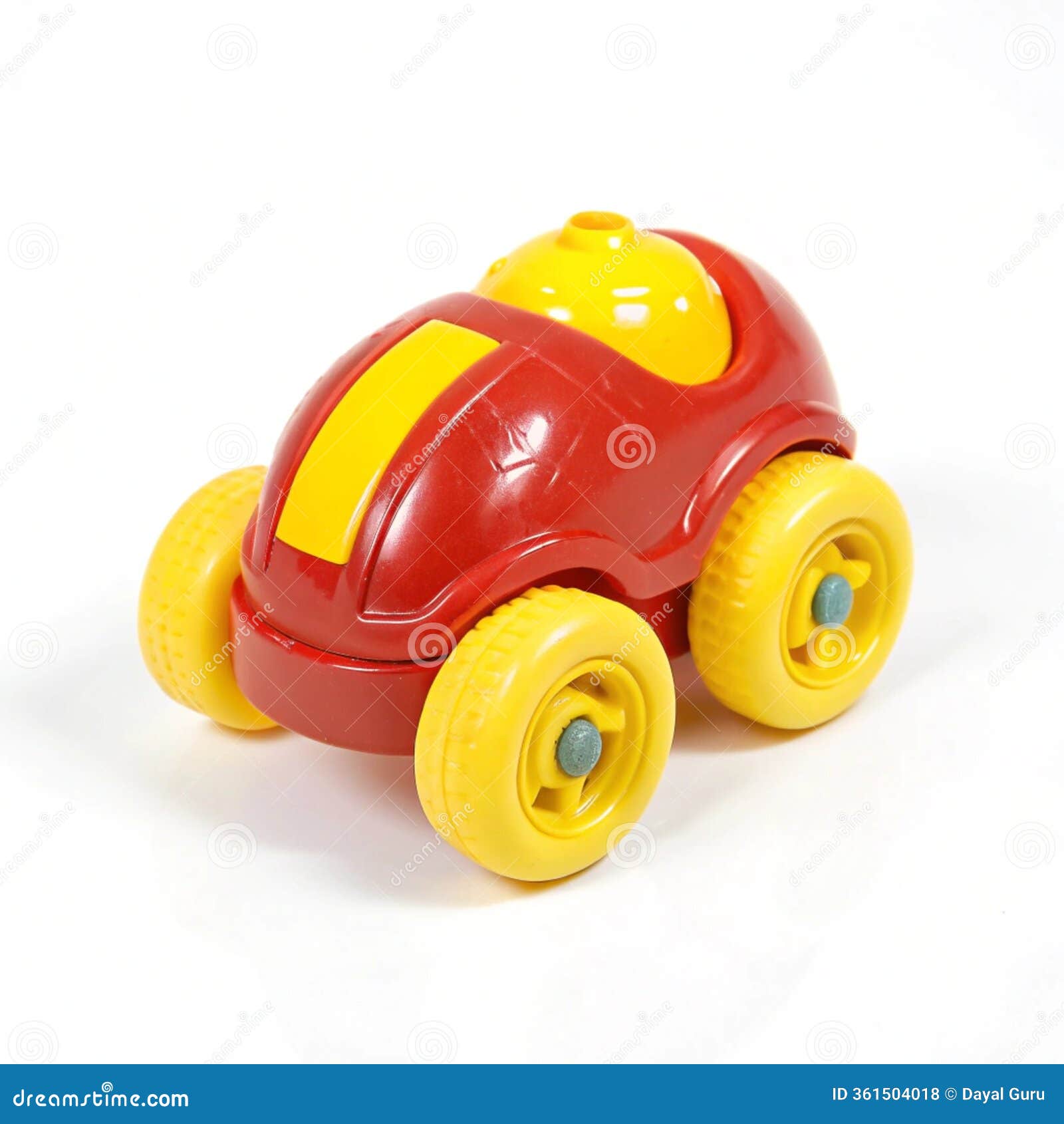Red and Yellow Toy with Yellow Wheels Isolated on Transparent ...
